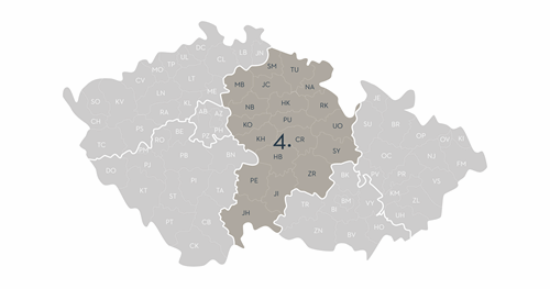 Region 4 - východní Čechy, Vysočina - Swisspearl