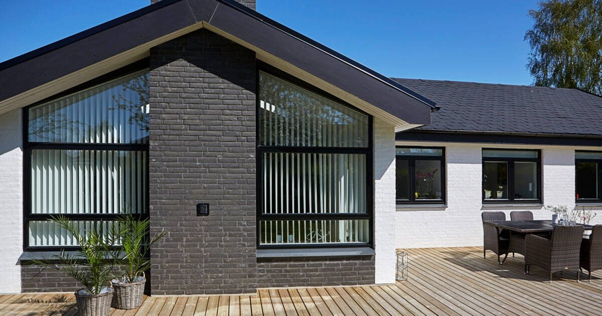 Renovering af 70'er parcelhus med facadeplader - Swisspearl