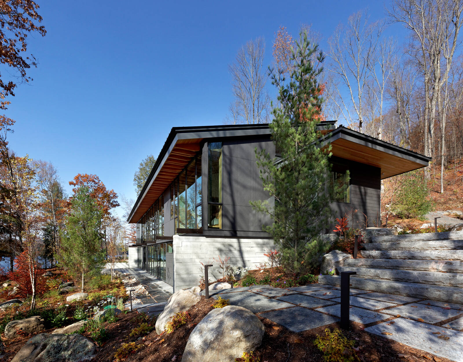 House on Haliburton Lake - Swisspearl